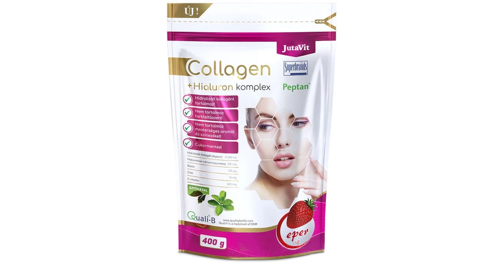 JUTAVIT COLLAGEN+HIALURON KOMPLEX EPER 400G | Dermopatika Webáruház | Eger Dobó Téri Kígyó Patika